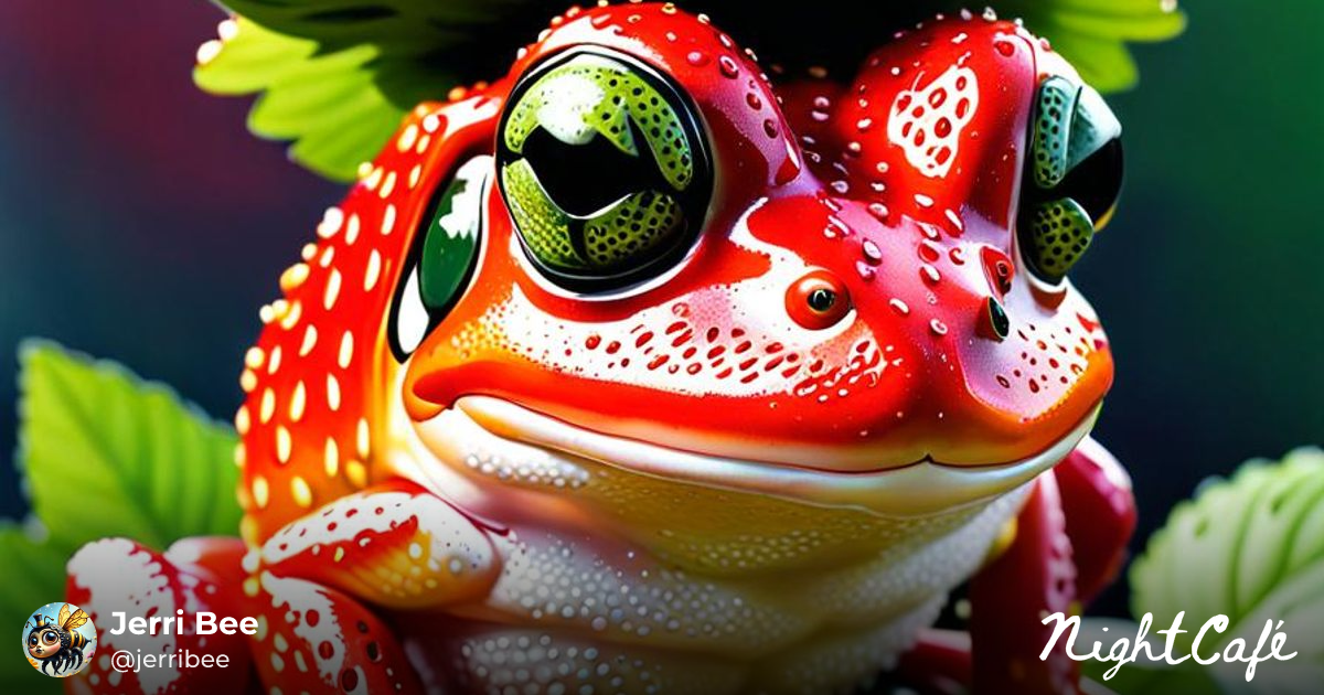 Frogberry - Strawberry Frog: Surreal Graffiti Art
