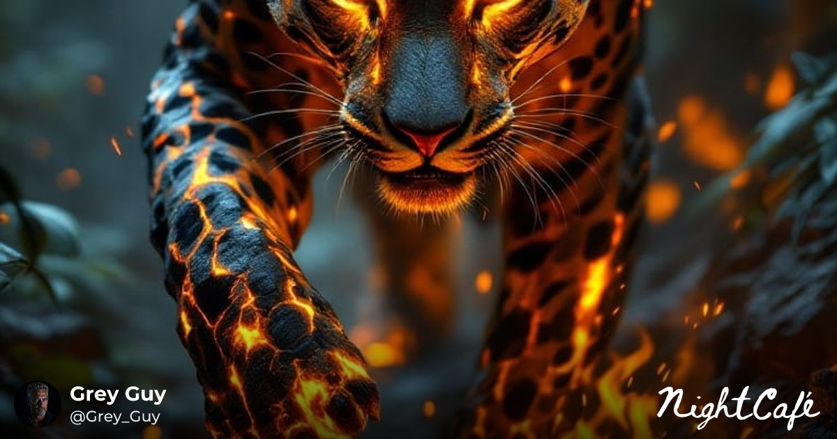 Emberfang: The Fire Panther of the Abyss