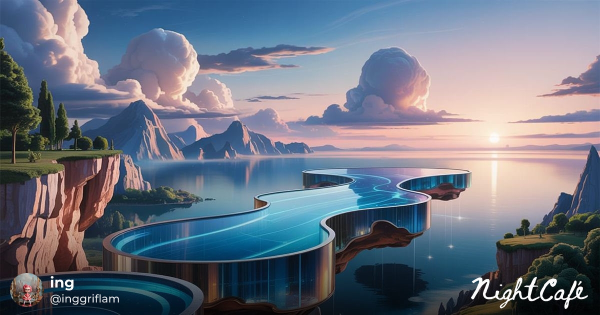 Implausible Cantilevering Optical Disillusion Infinity Edge Swimming Pools