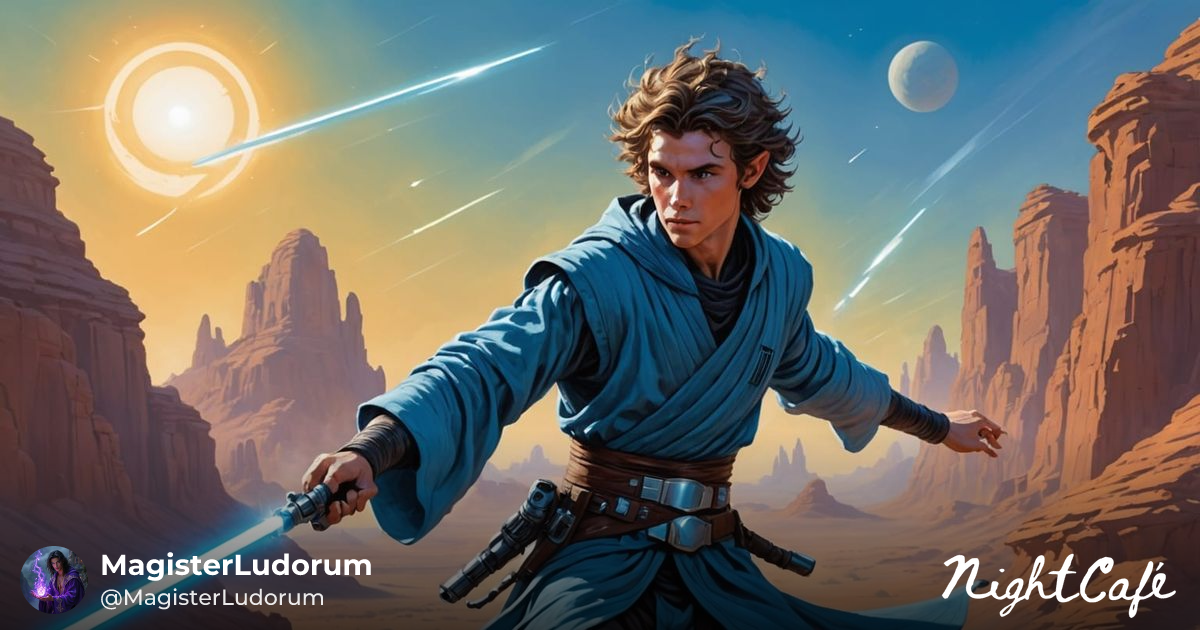 Jedi Knight 250503A - Star Wars Jedi Knight Leaps into Actio...