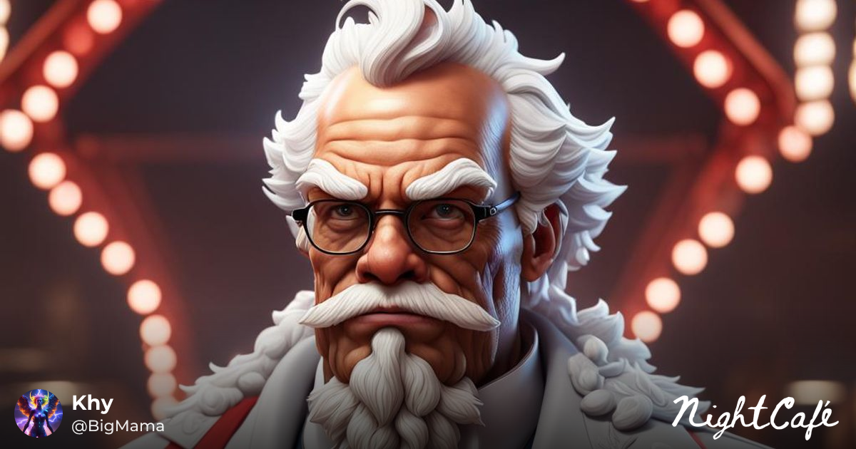 kfc - Hyperdetailed KFC Mascot Portrait in Unreal Engine