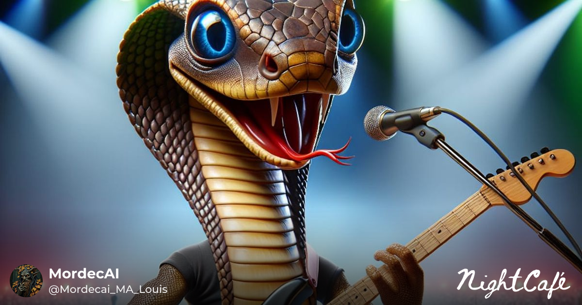 King Cobra - Humanoid King Cobra Shreds Guitar at Rock Conce...