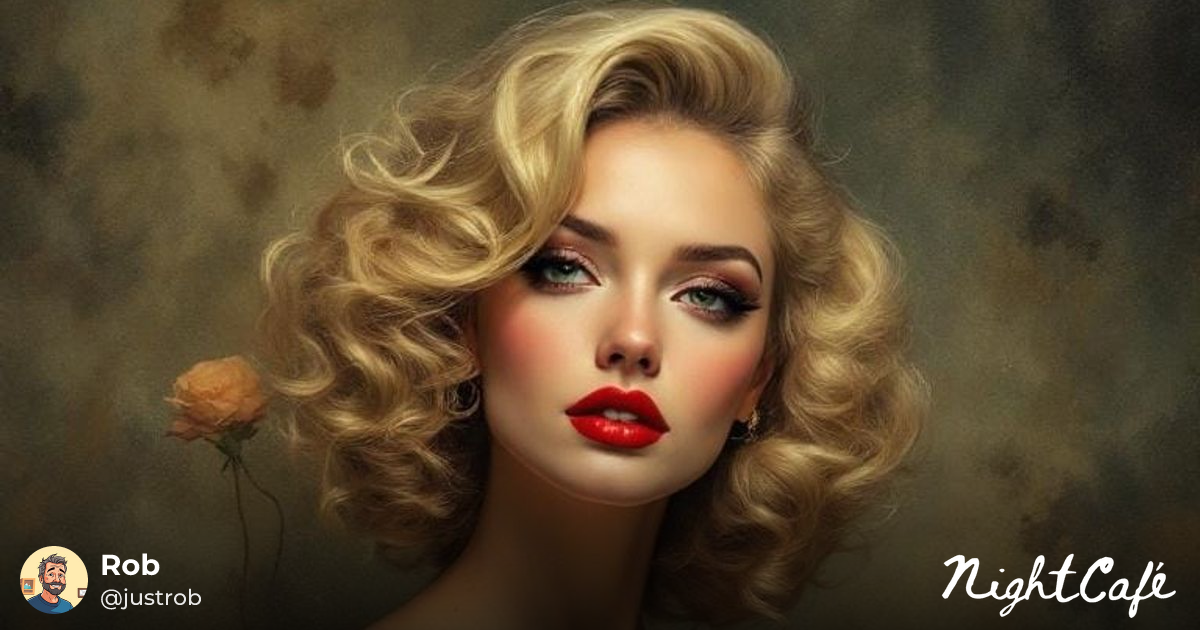 dress slips like a sigh / velvet shadows trace her shape / roses lean ...