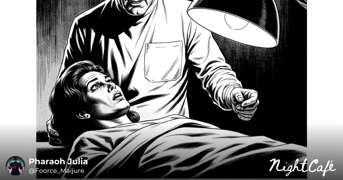 Sinister Surgeon in Vintage Hospital Horror Scene - AI Art