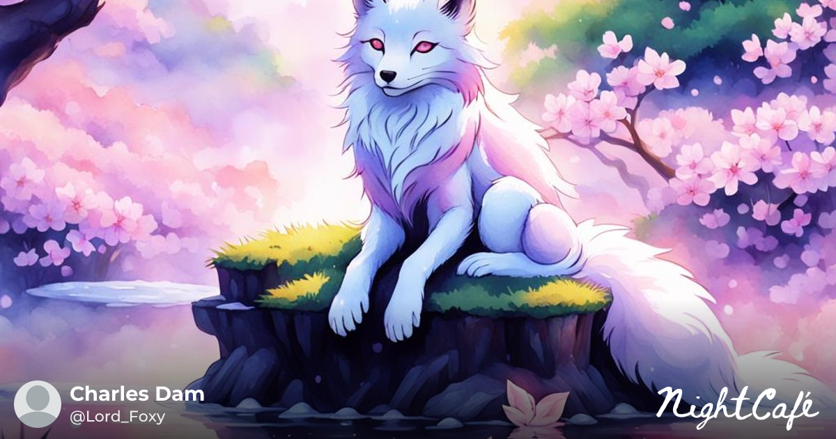 Female Kitsune at a hot spring - Kitsune in Hot Spring: Drea...