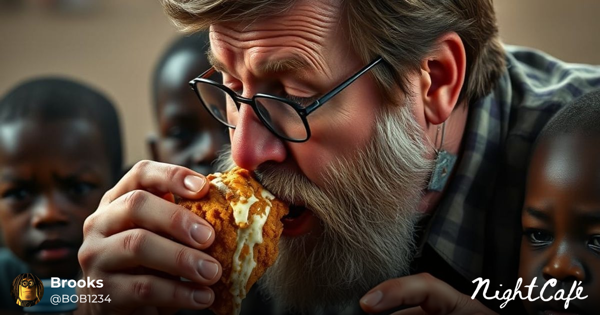 Peter Griffin's Guilt-Ridden Fried Chicken Feast i... - AI Art