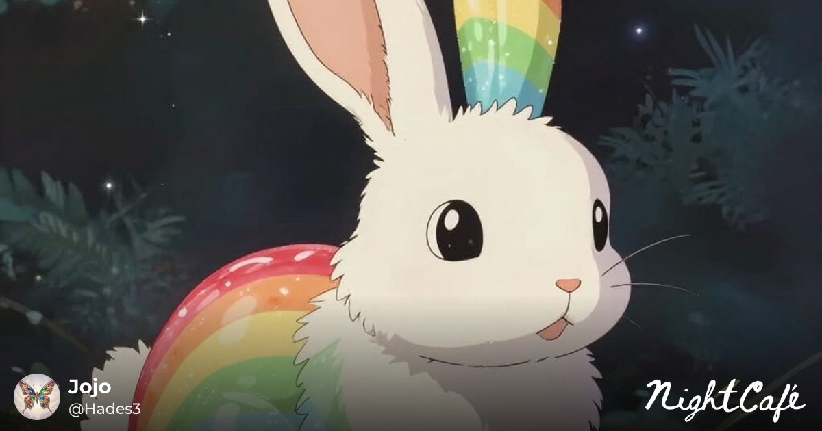 rainbow candy bunny - Rainbow Candy Bunny Anime Key Visual
