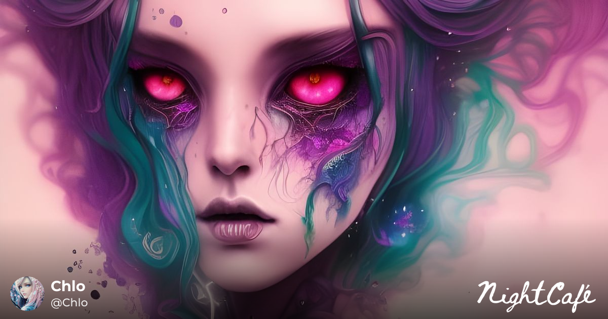 Infected Colorful Fae Woman - Colorful Galactic Fae Woman in...