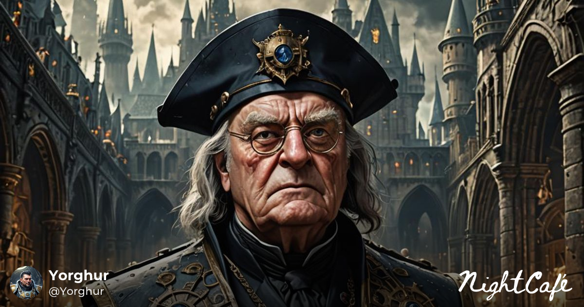 Warhammer 40K Governor as Cornelius Fudge - AI Art