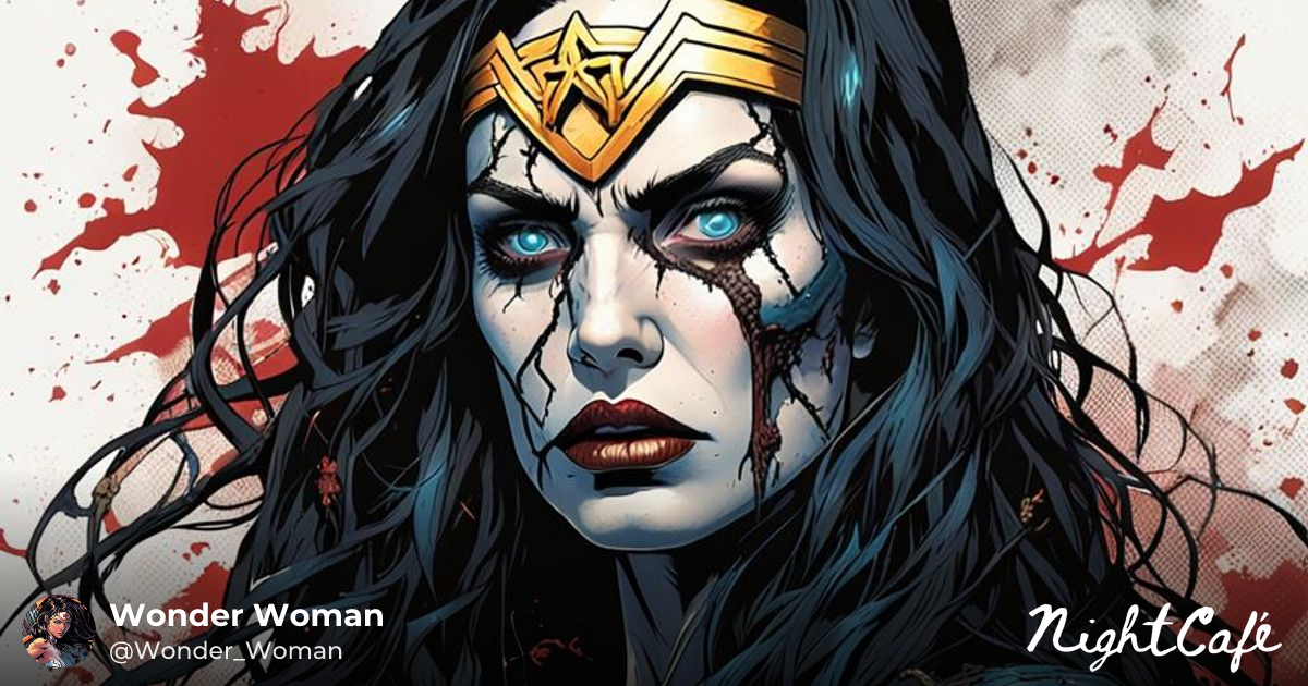 Wonder Woman - Zombie Style ! - Zombie Wonder Woman in Detai...
