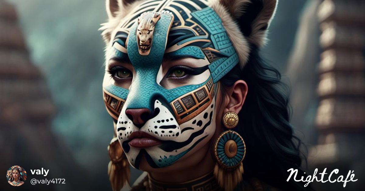 animal spirit jaguar aztec woman - Aztec Woman: Jaguar Ani...