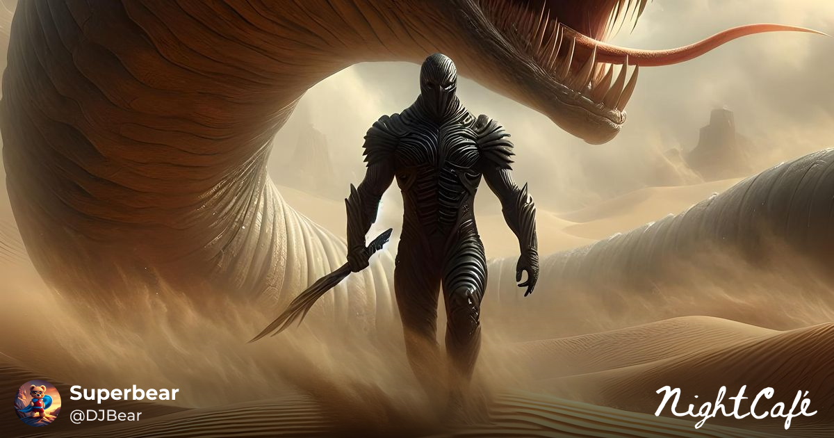 Fremen Warrior and the Worm - Dune - Fremen Warrior and the ...