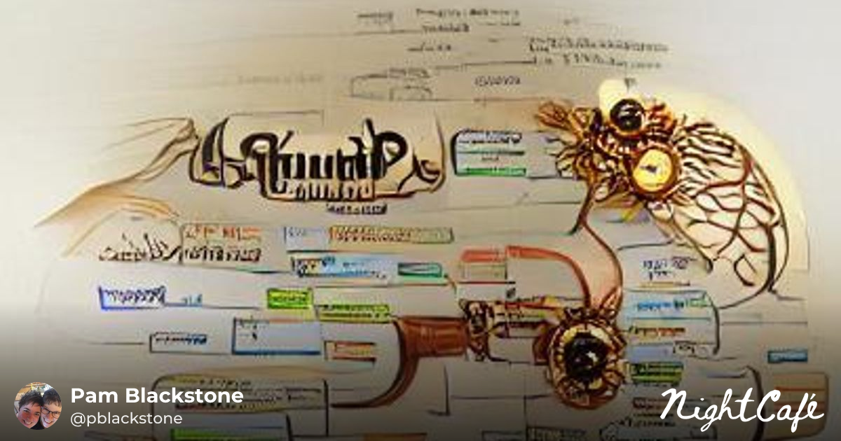Elegant Mindmap - Elegant Steampunk Mind Map Design
