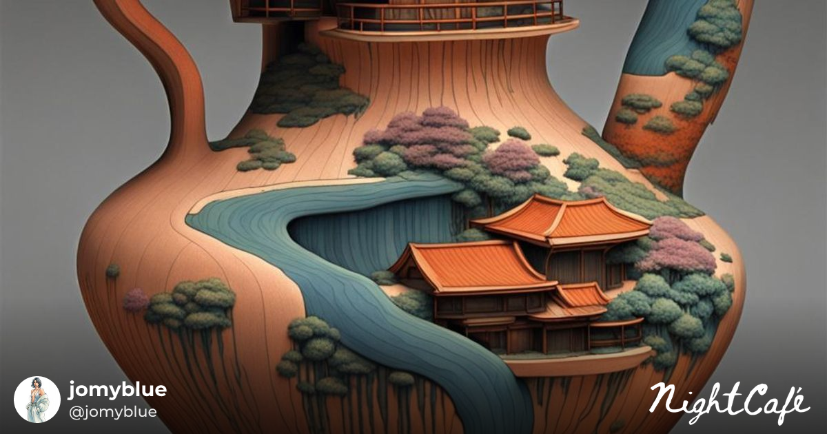 16k resolution, art by Hasui Kawase, Claude Monet, Syd Mead. Eccentric ...