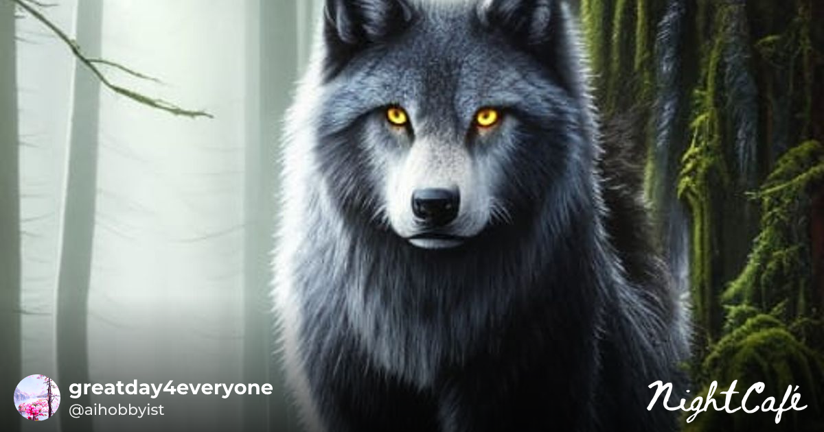 Majestic Werewolf in Mystical Forest: Baroque Fant... - AI Art