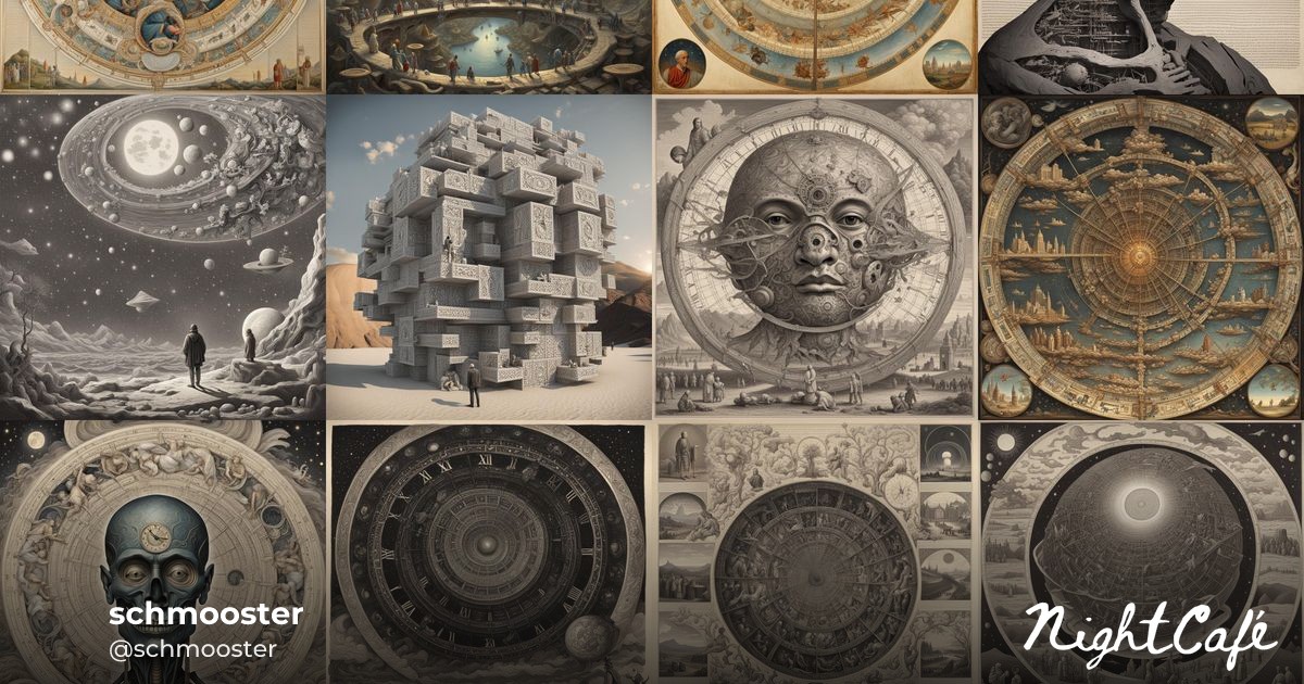 Abstract Entity's Timeless Perception of Existence - AI Art