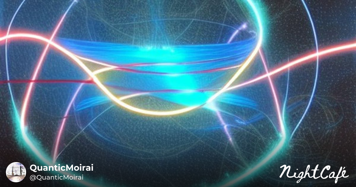 Quantum Entanglement in Dark Academia Glitchcore S... - AI Art