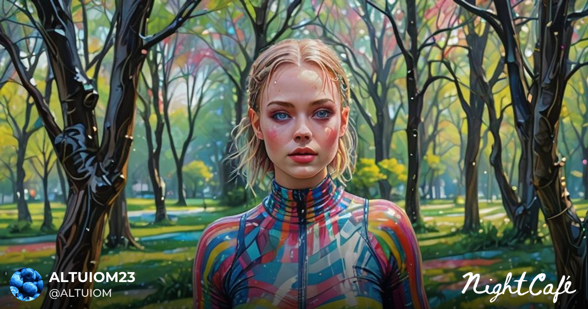 Beautiful striped woman - Striking Striped Woman in Candy Ar...