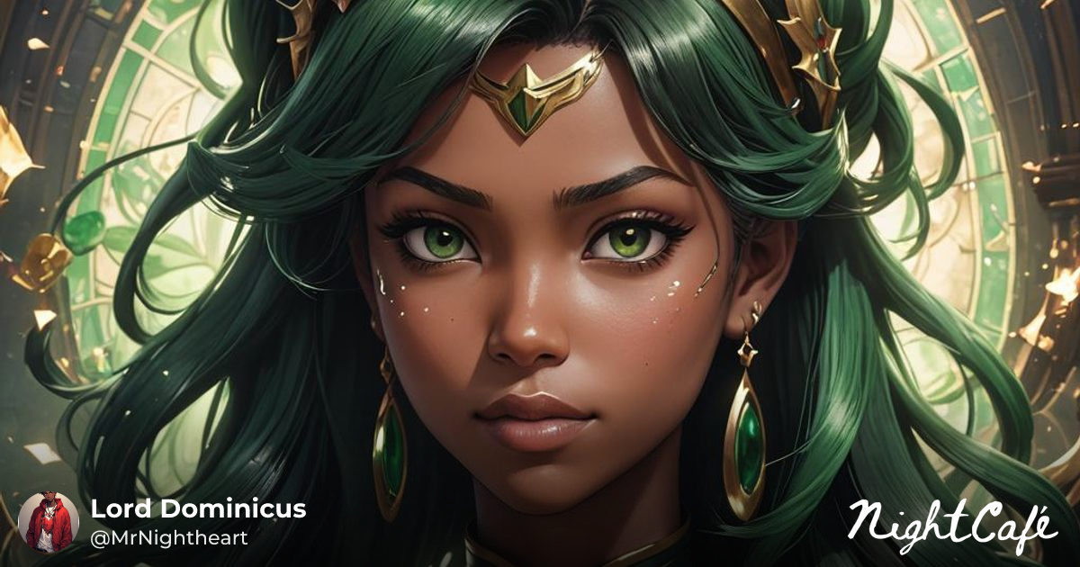 Enchanted Obsidian Sailor Jupiter Portrait - AI Art