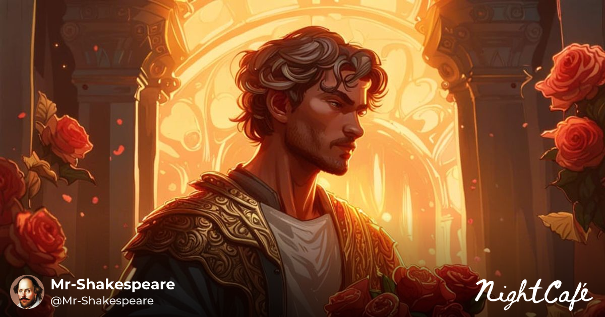 Romeo holding a Rose - Romeo Portrait with Rose in Dynamic ...