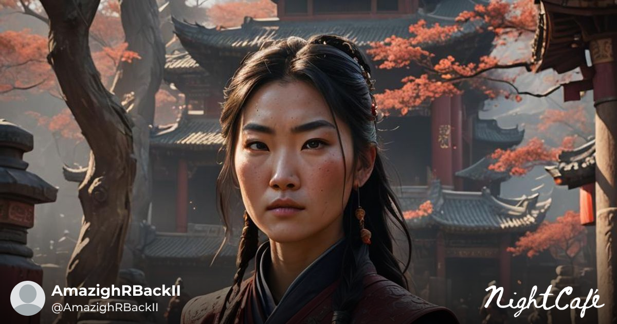 Young Mulan Khan Portrait in Detailed Matte Painti... - AI Art