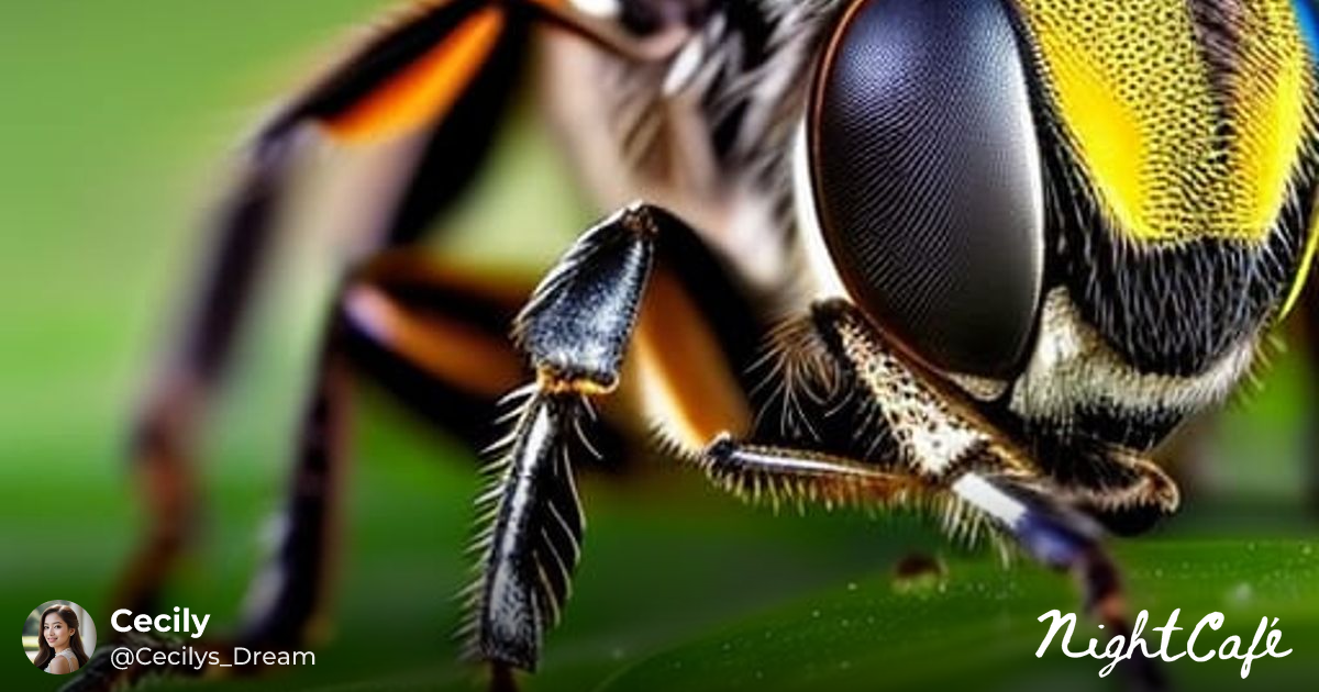 a cute little bee filigree creature