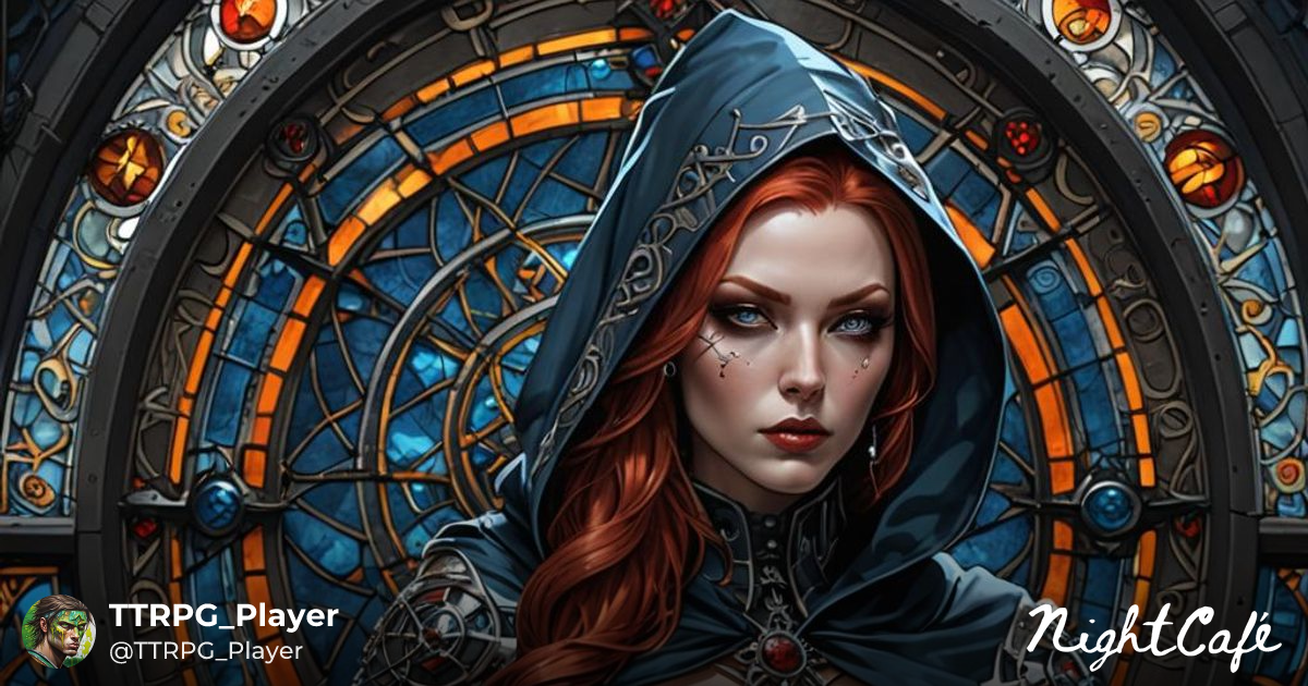 Cyber-witch in Cyber-France - Cyborg Witch with Occult Tatto...