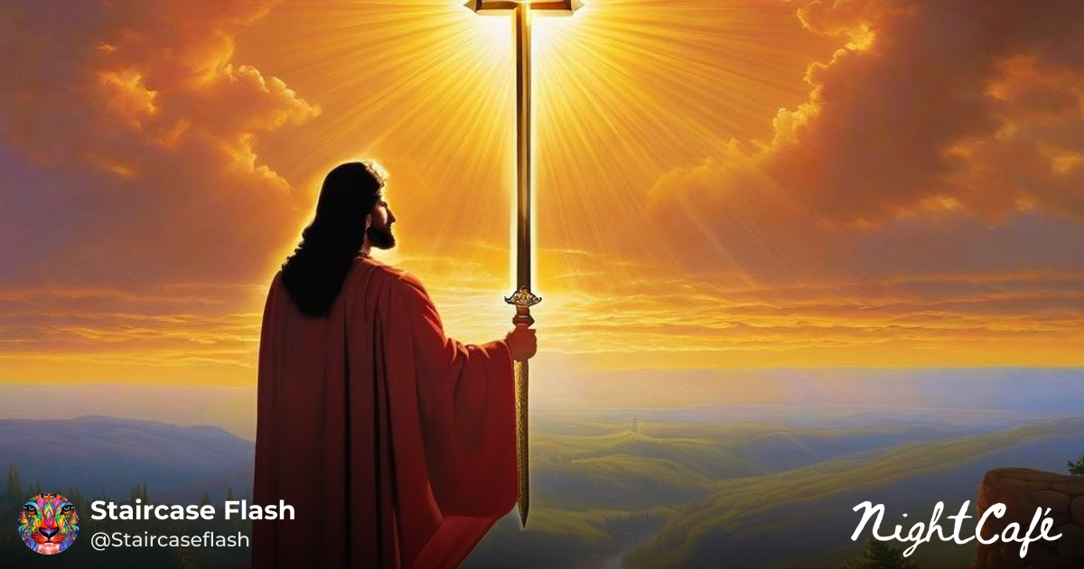 The Lord Гасподзь is my святло light and my вырата... - AI Art