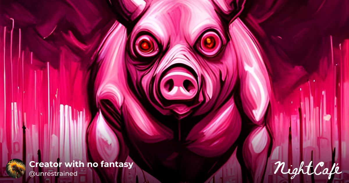 Biohazard ☣️ pigs terrification contouring