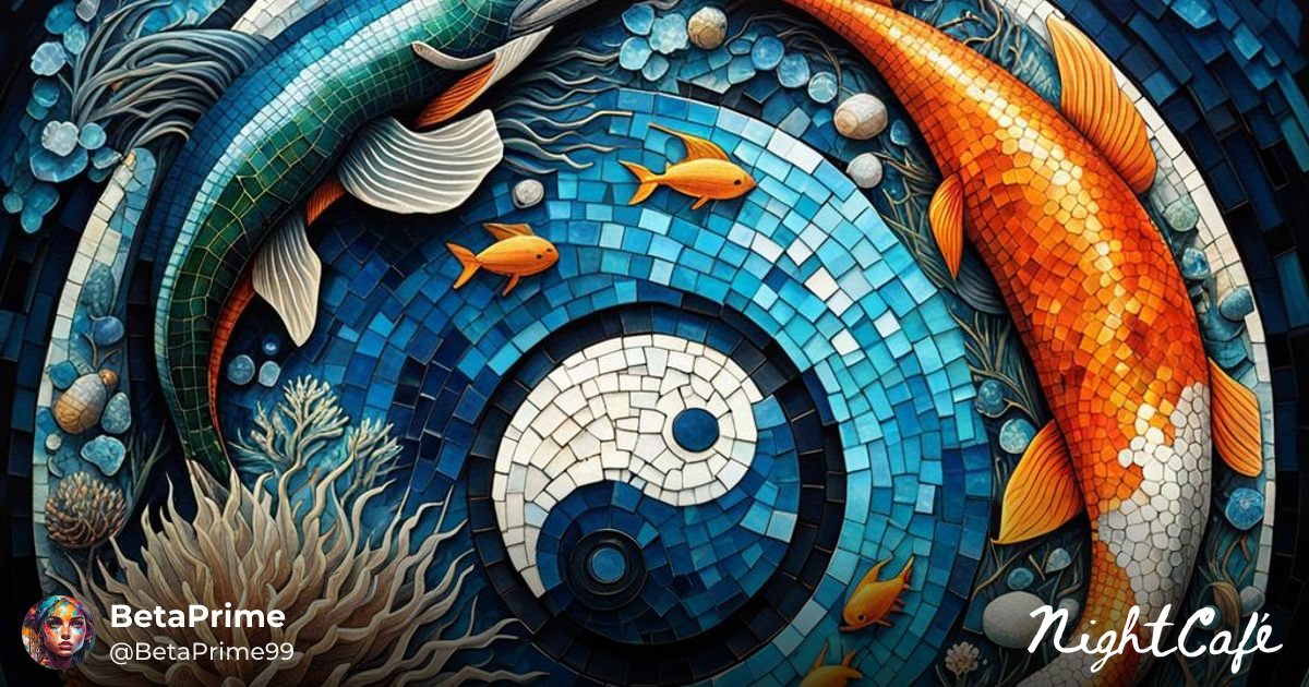 Mosaic wonky fish