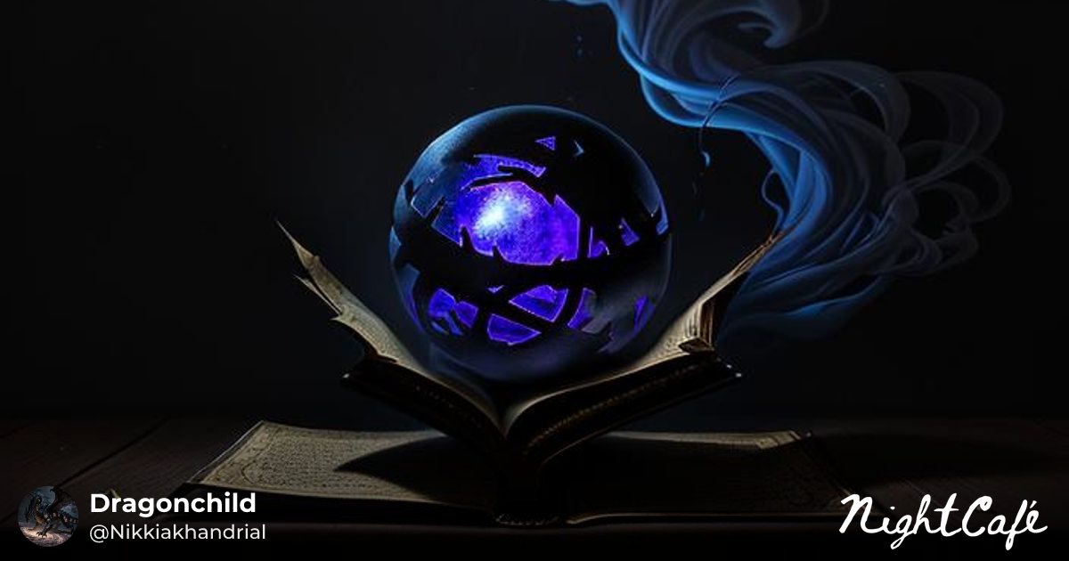 Legends and Tales - Glowing Orb in Ancient Book: Surrealist ...