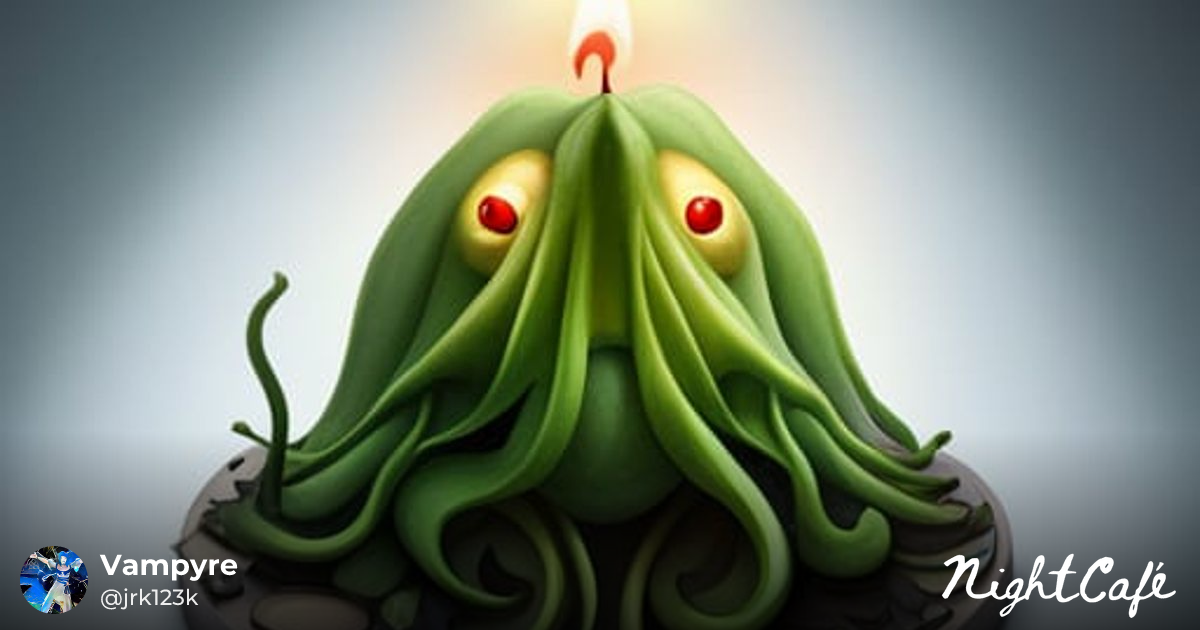Cthulhu Candle: Eldritch Flame - AI Art