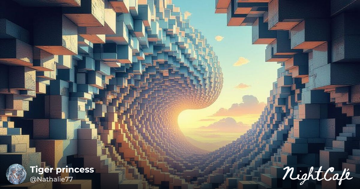 Surreal Escher-esque Architecture Dissolving into ... - AI Art