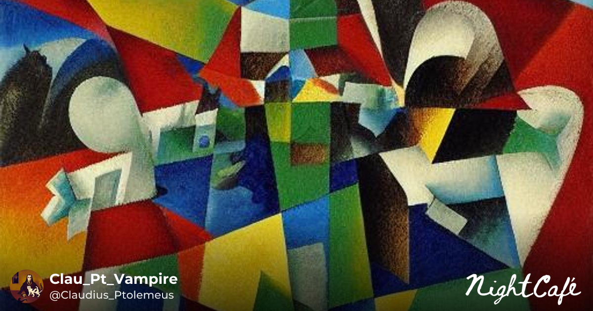 Cubist Mouse on Cheese Table, Cubism Style - AI Art