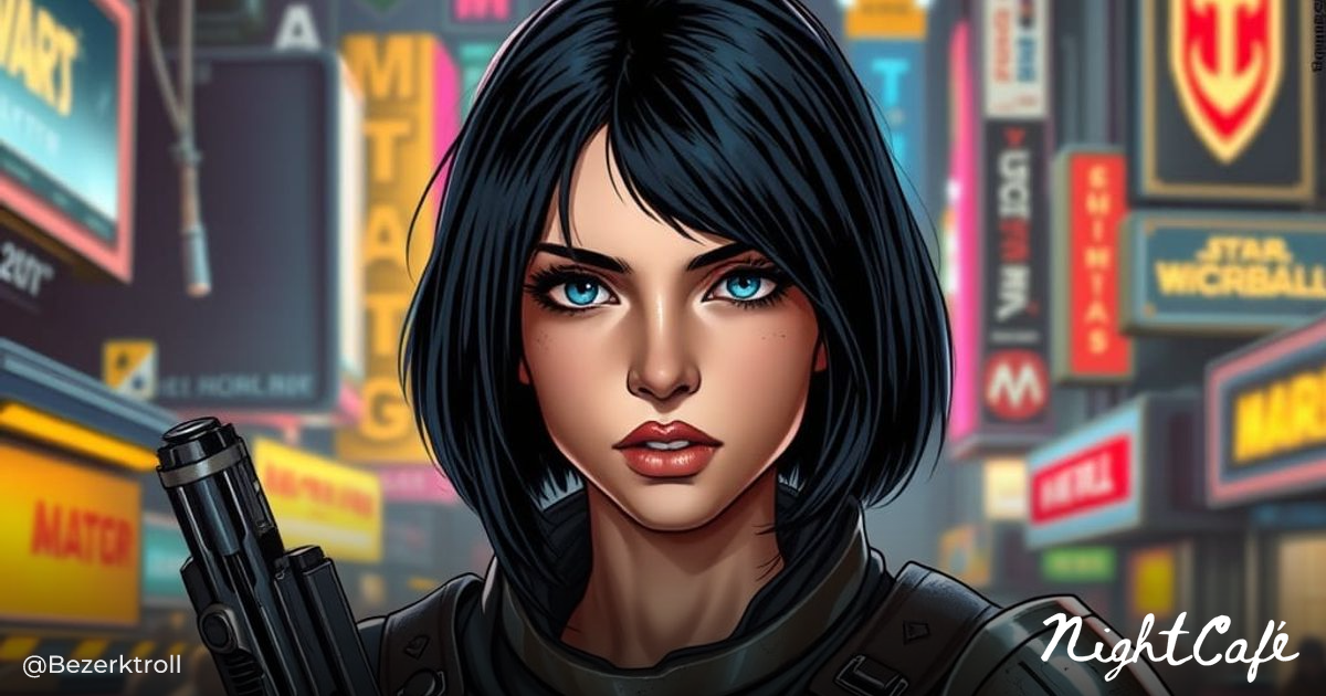 Gritty Space Warrior in Mandalorian Armor - AI Art