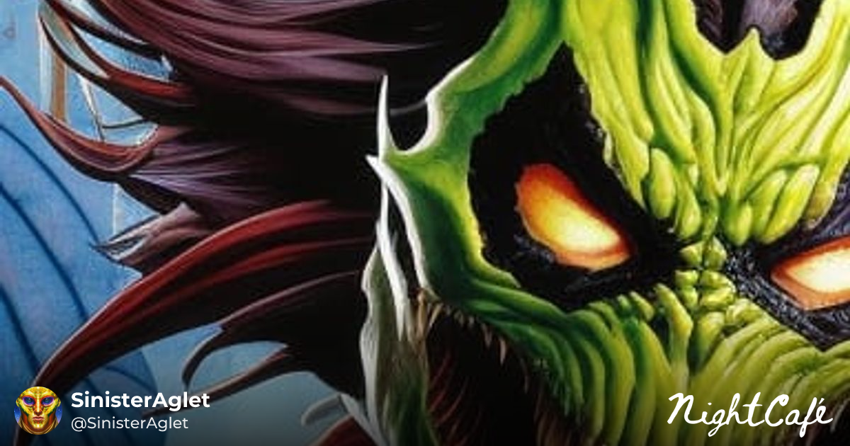 Spawn Venom Hyperion Portrait in Comic Art Style - AI Art