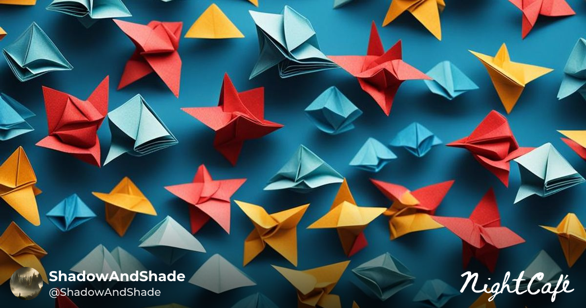 water - Origami Paper Folds: Papercraft in 8K Resolution