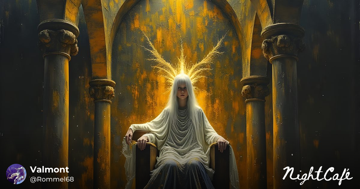 Finnish Underworld Goddess in Dark Oil Paint Style - AI Art