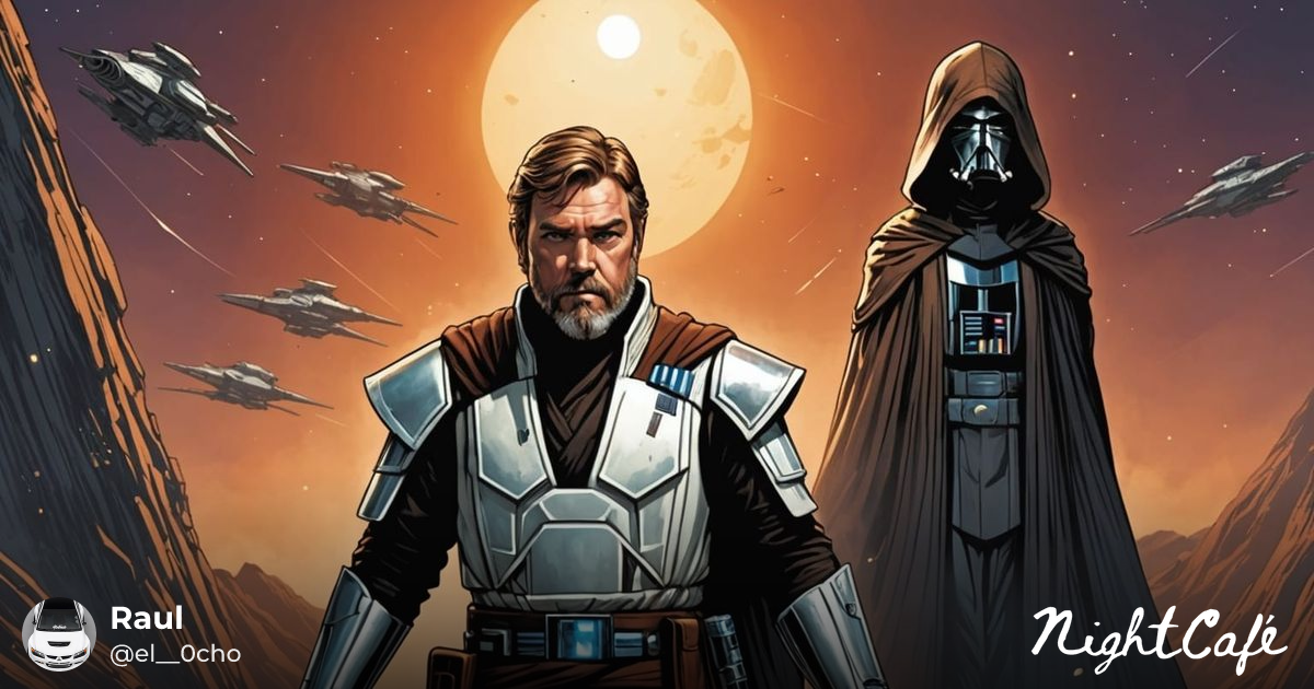 General Kenobi in Comic Book Art Style - AI Art