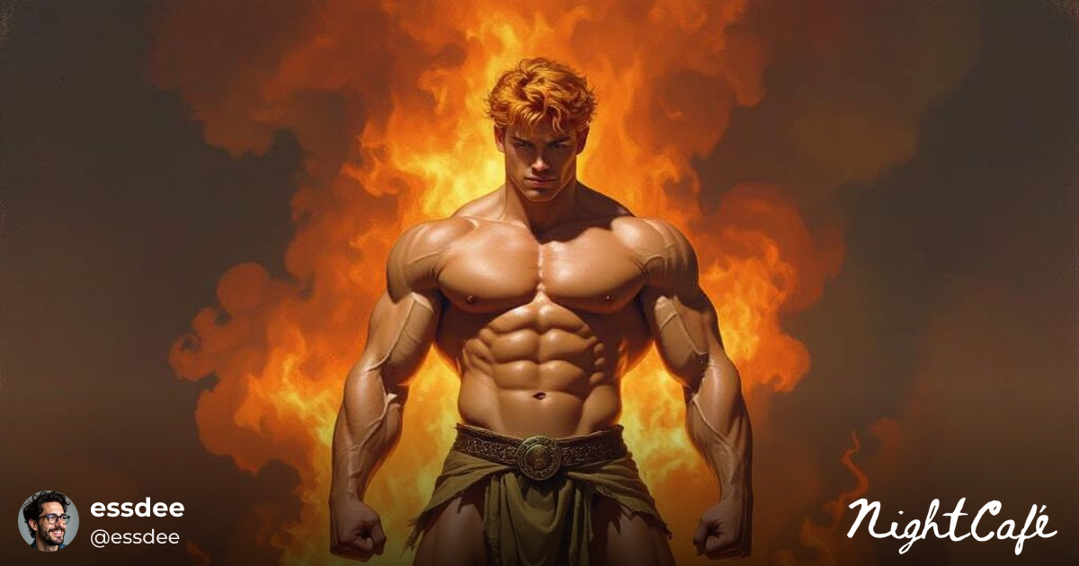 Handsome ginger muscular athletic college jock wearing only tiny ...