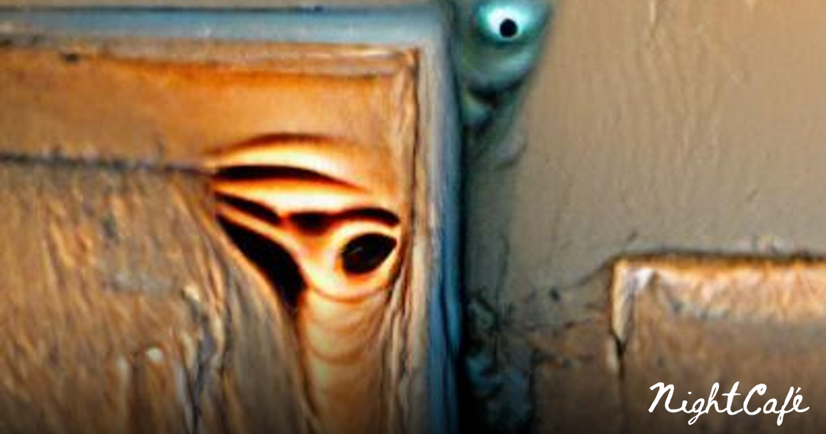 Alien Peeking Around Corner: A Moment of Discovery - AI Art