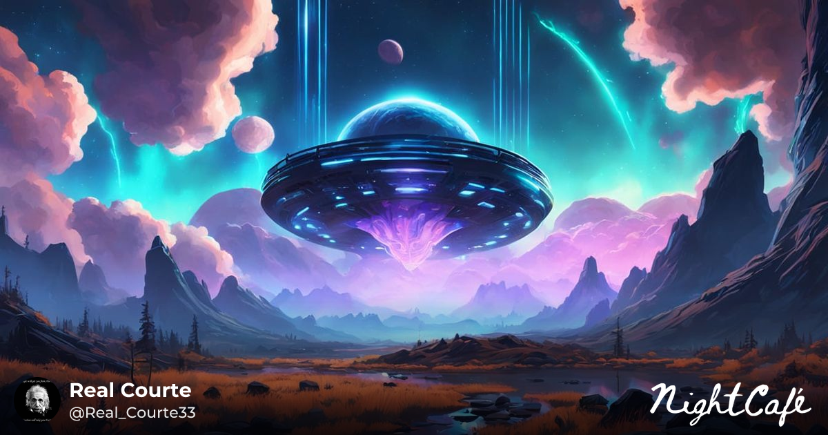 Glittering Cosmic Giant Space Creatures in Etherea... - AI Art