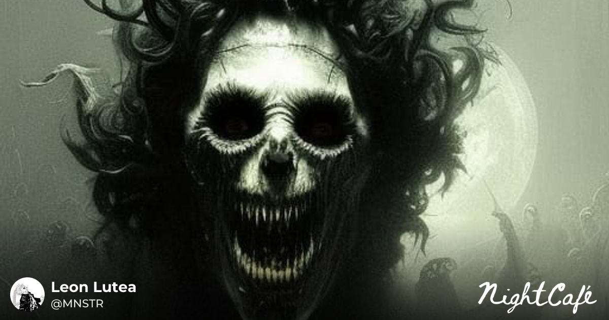 horror - Tormented Smile: A Psychopathic Horror Illustration