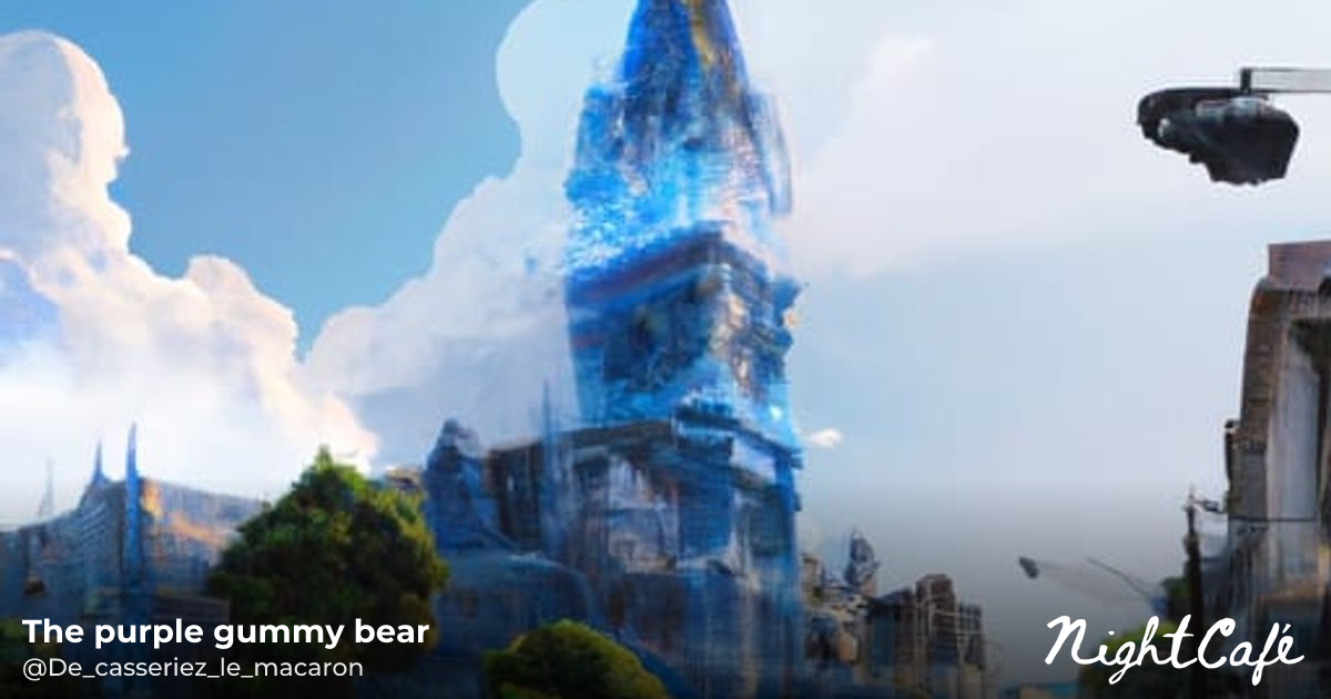 Normandy Blue CHIJMES Building: Detailed Matte Pai... - AI Art