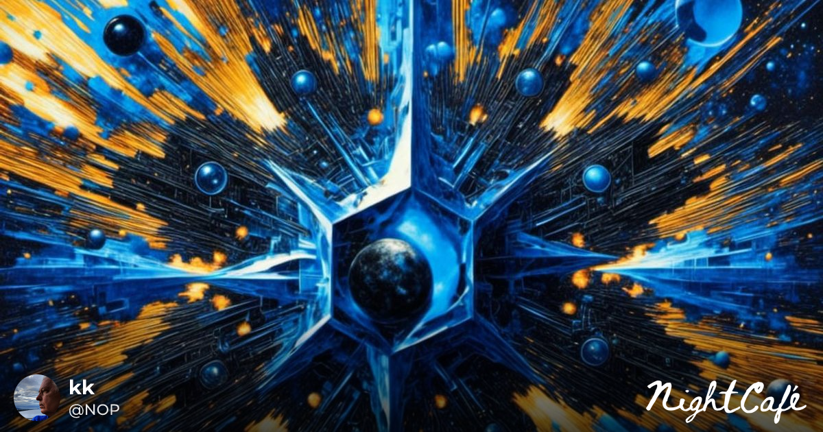 In an expanding universe.