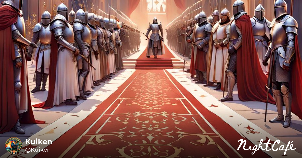 The highest award of the king - Medieval Knights Celebrate a...