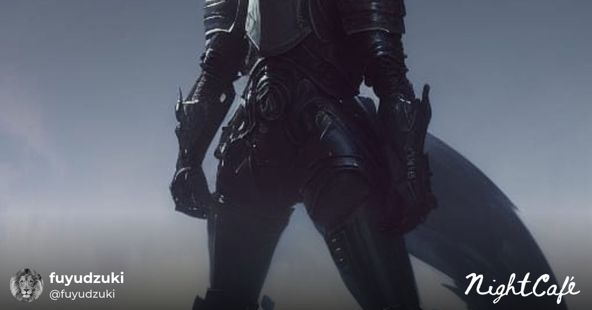 Scifi knight 1 - Hyperdetailed Sci-Fi Knight Concept Art