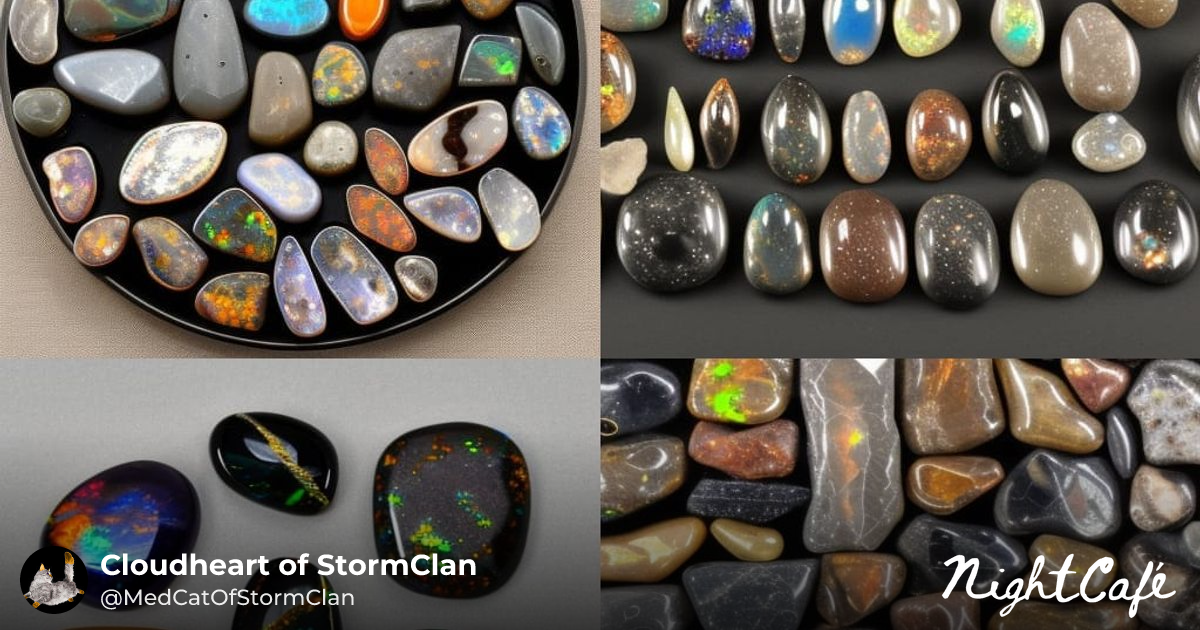 Plenty of opals - Assorted Opals: A Gemstone Collection
