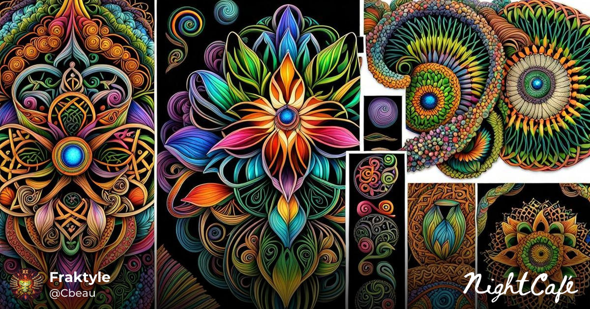 Tasmanian Devil Portrait with Celtic Designs in 5D... - AI Art