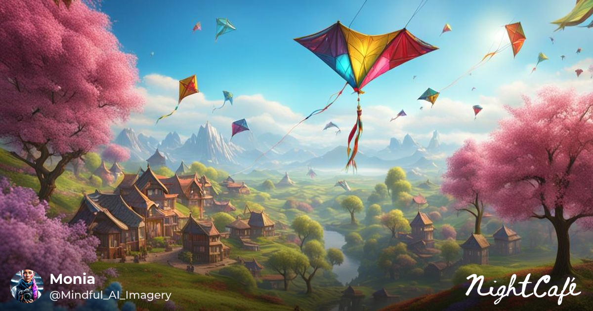 Springtime Serenity: Kites Dancing in the Breeze